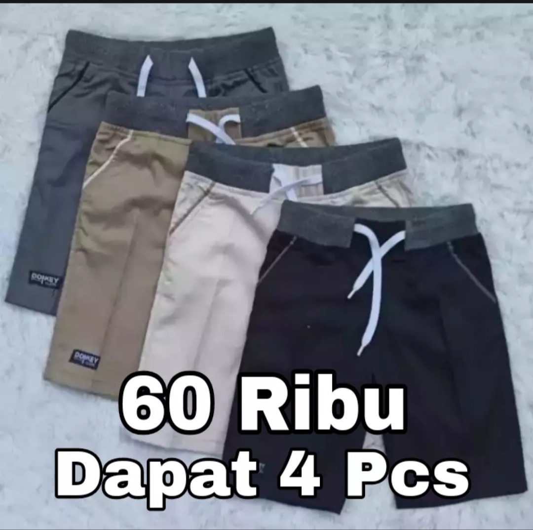 ( LAGI DISKON 60RB DAPAT 4 ) CELANA SANTAI CHINO DEWASA / CELANA CHINOS PENDEK DISTRO BISA BAYAR ...