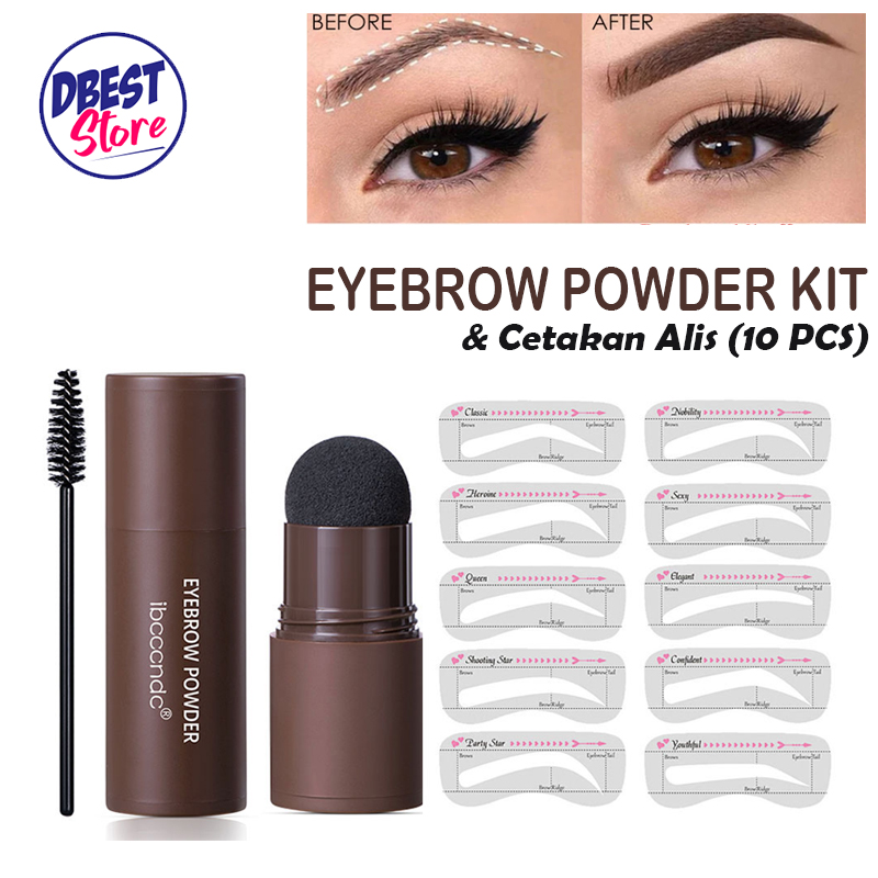 Jual Ibcccndc Eyebrow Powder Cetakan Alis Instan Eyebrow Stamp Alis ...