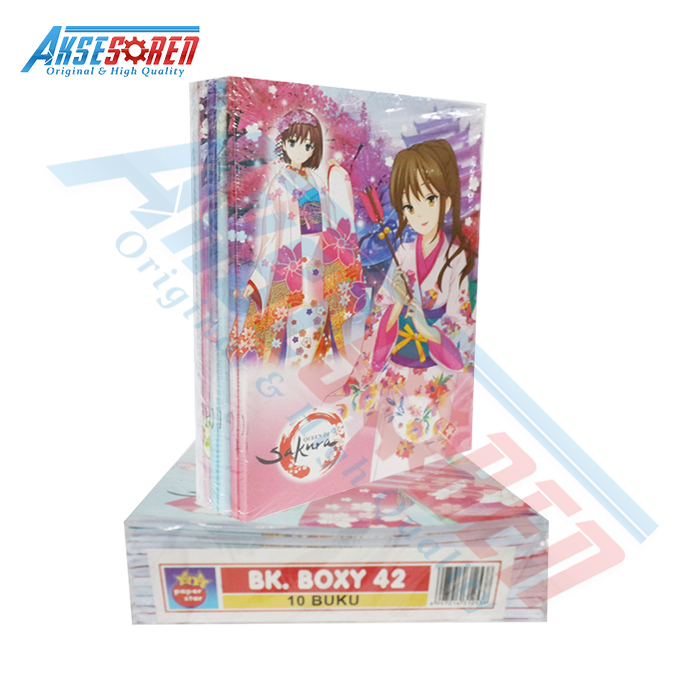 Jual Nokida Buku Tulis Kiky Boxy [42 Lembar/1 Pack] / Buku Sekolah 1 ...