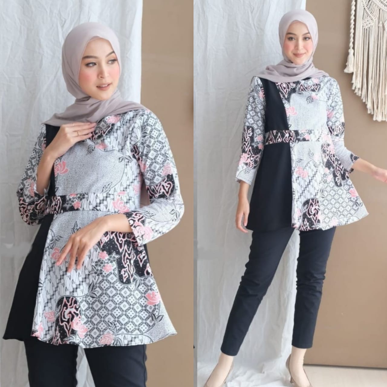 Contoh Model Baju Batik Muslim Untuk Orang Gemuk 8 Model Baju Batik