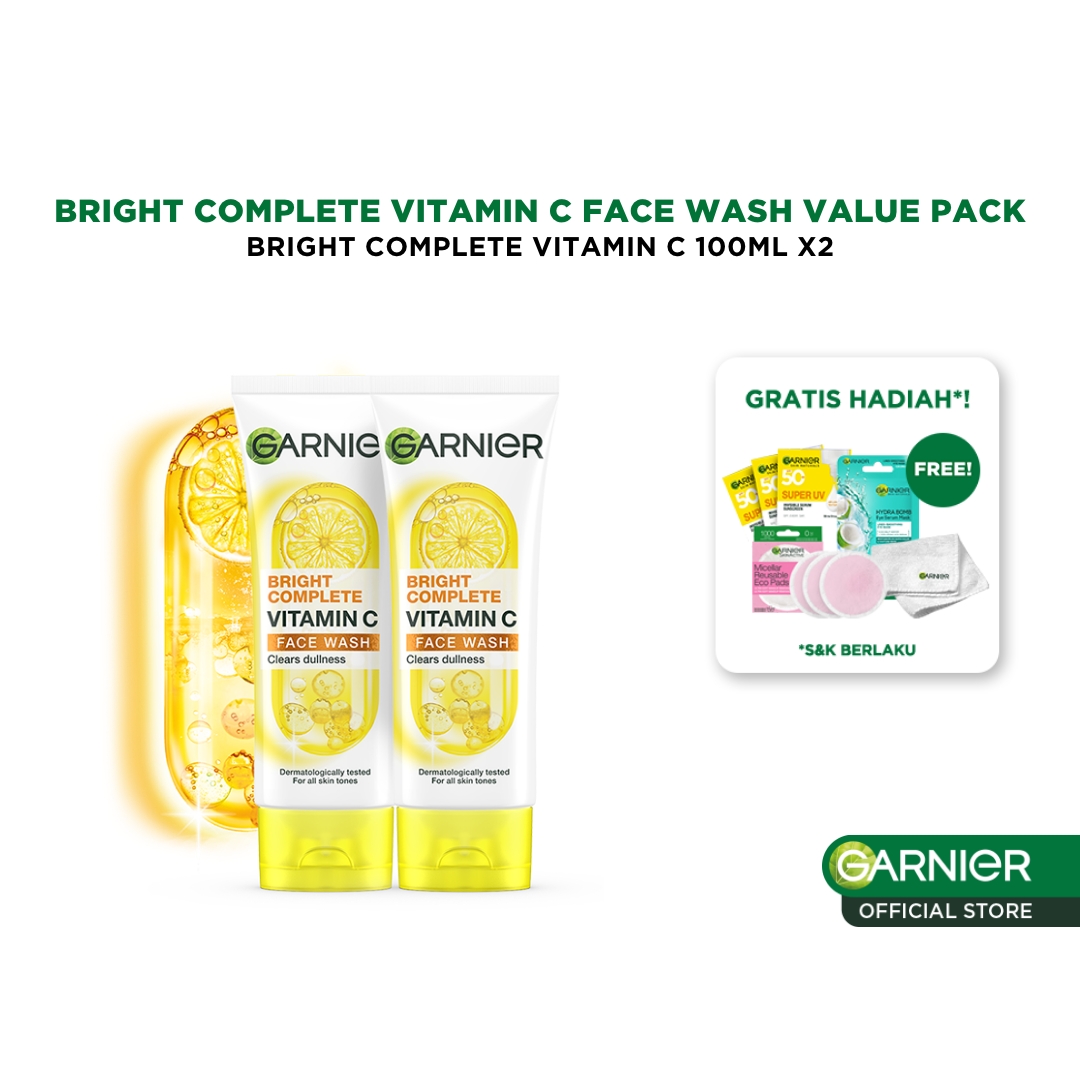 Jual Garnier Light Complete Bright Complete Brightening Foam | Scrub ...