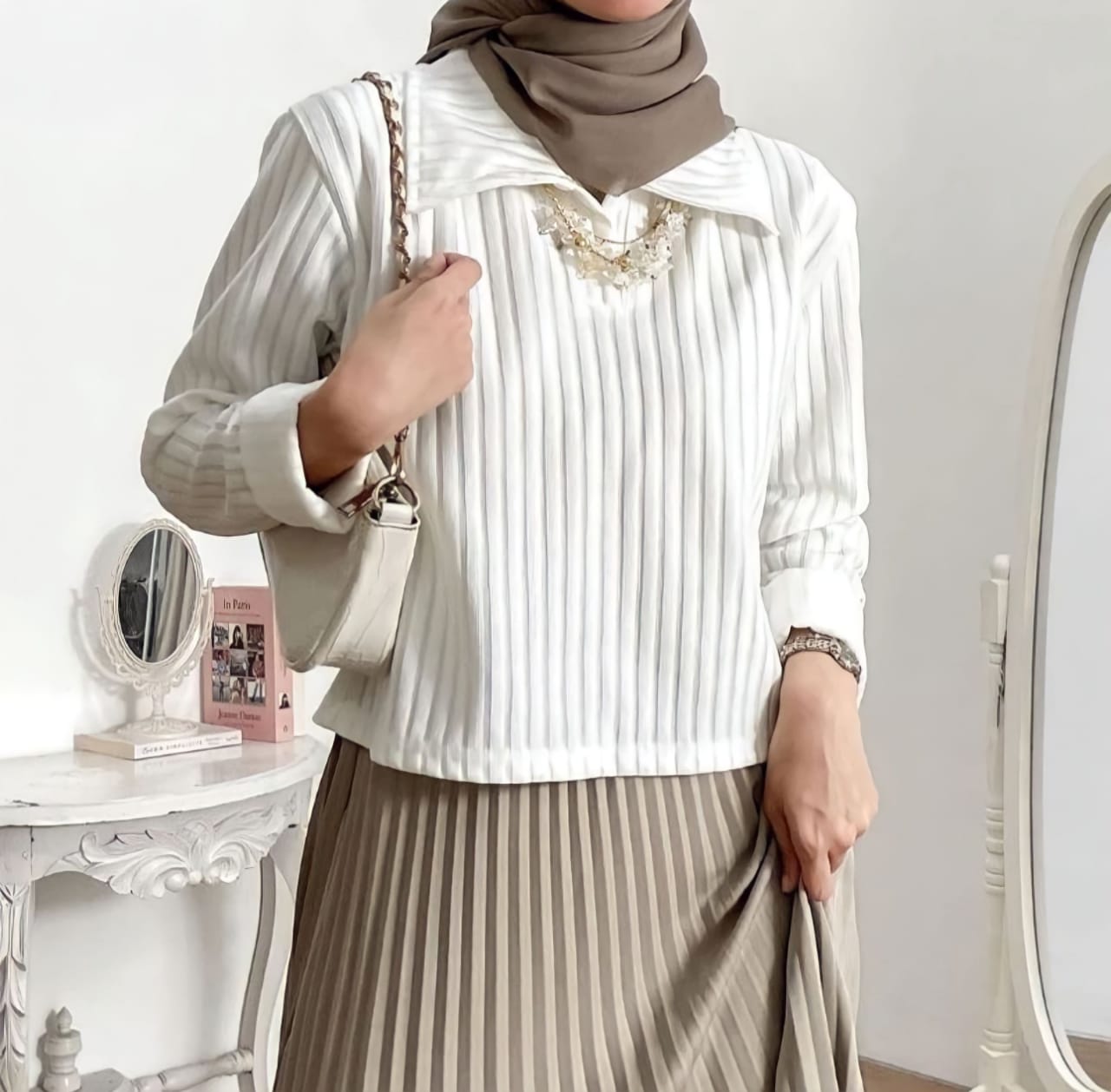 Jual Crop Top Lengan Panjang Baju Wanita Viral Kekinian Bahan Knit ...