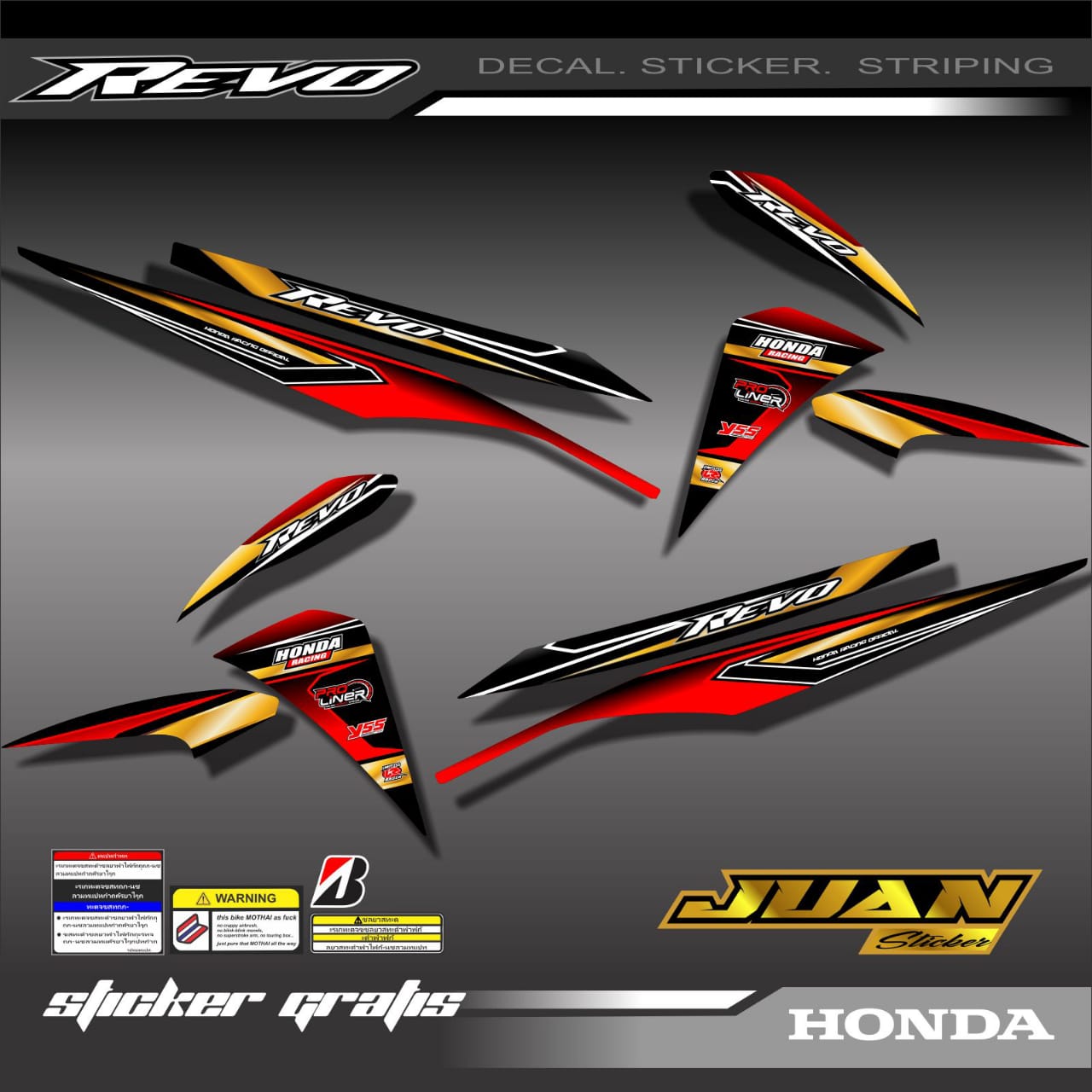 Jual Striping Revo Fit Injeksi 2024 Terbaru - Jul 2024 | Lazada.co.id