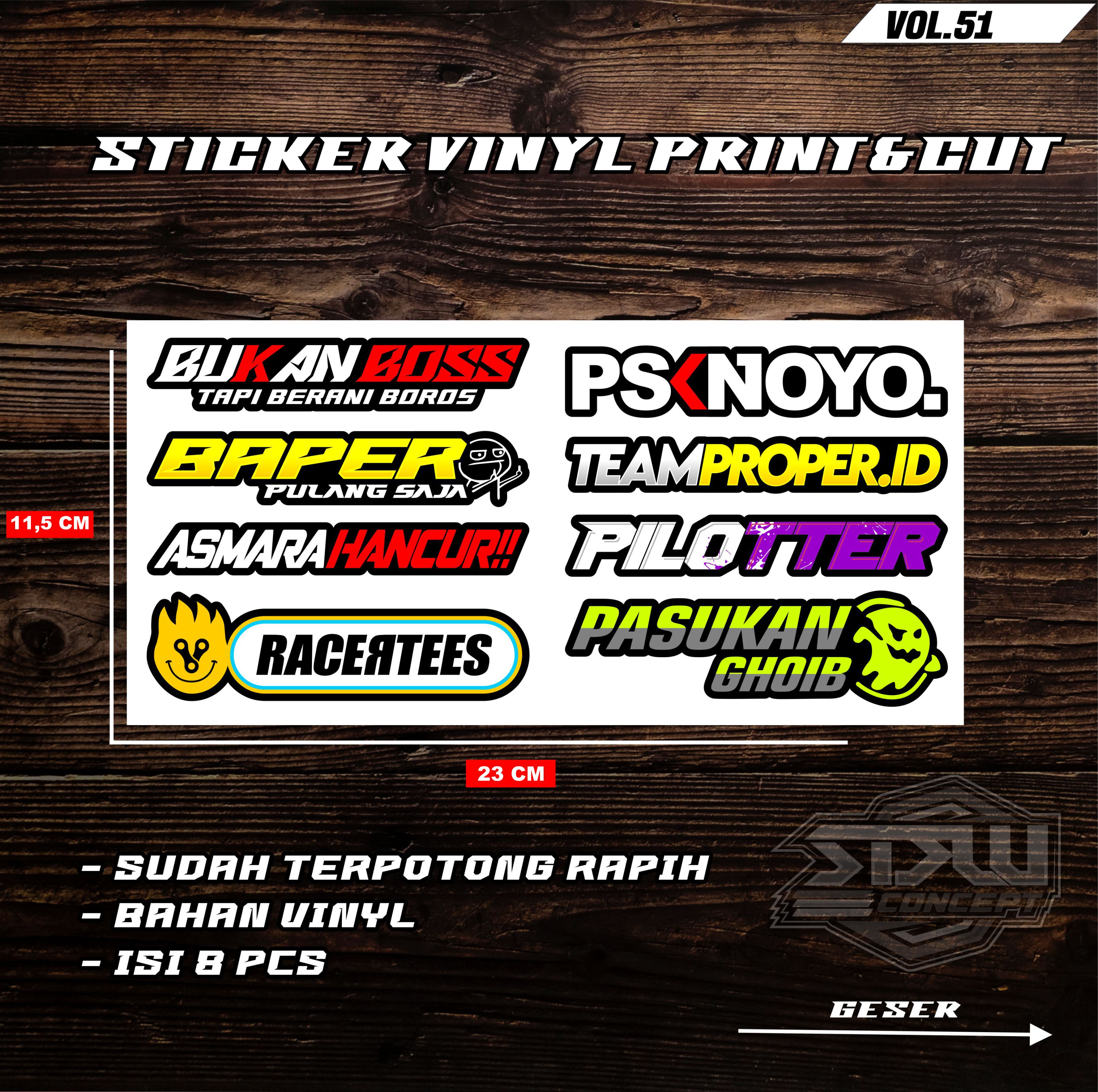 Jual Stiker Printing Visor Iri Bilang Bos Sticker Iri Bilang Bos Print ...