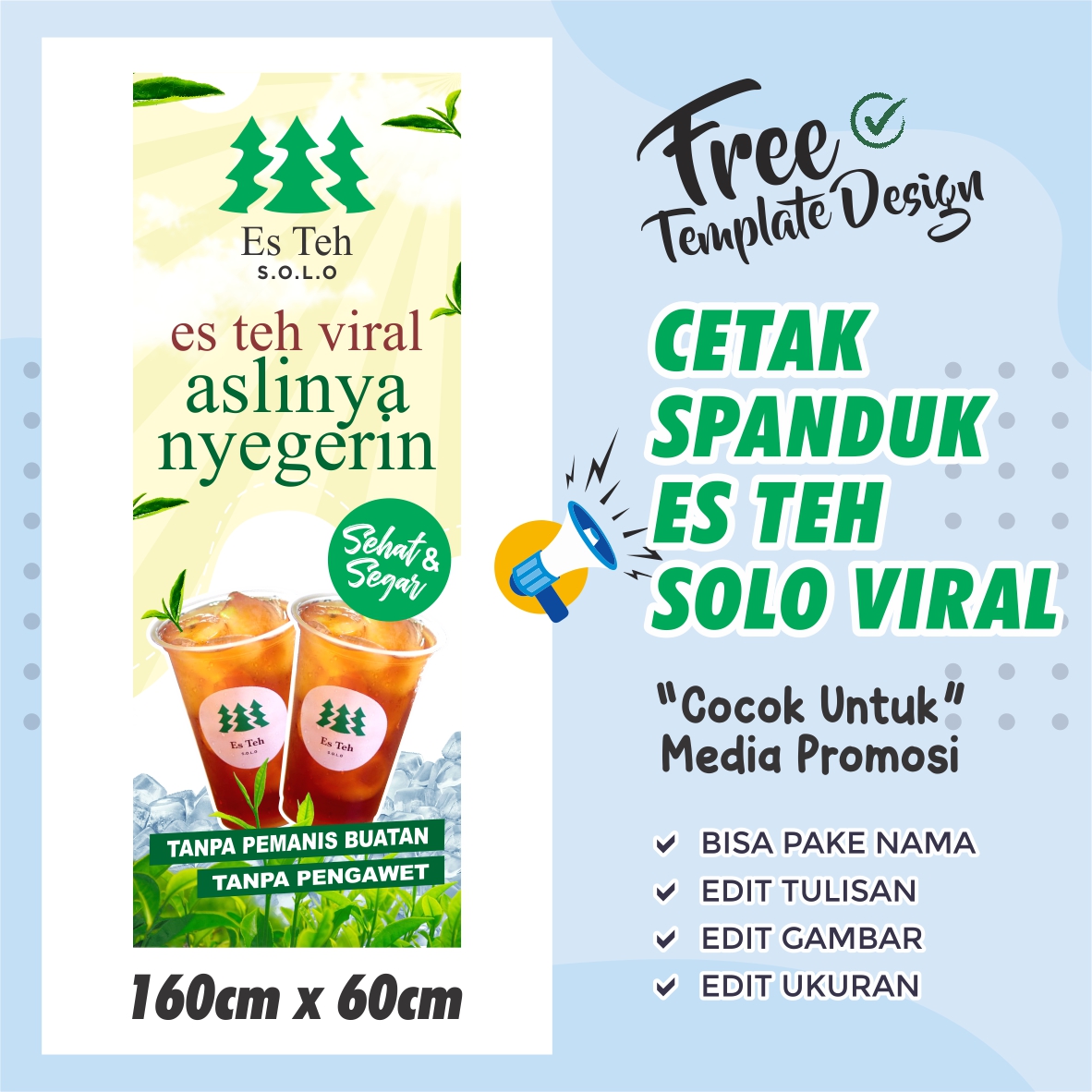 Spanduk Banner Jualan Es Teh Manis Solo - Jual Spanduk Banner Jualan Es ...