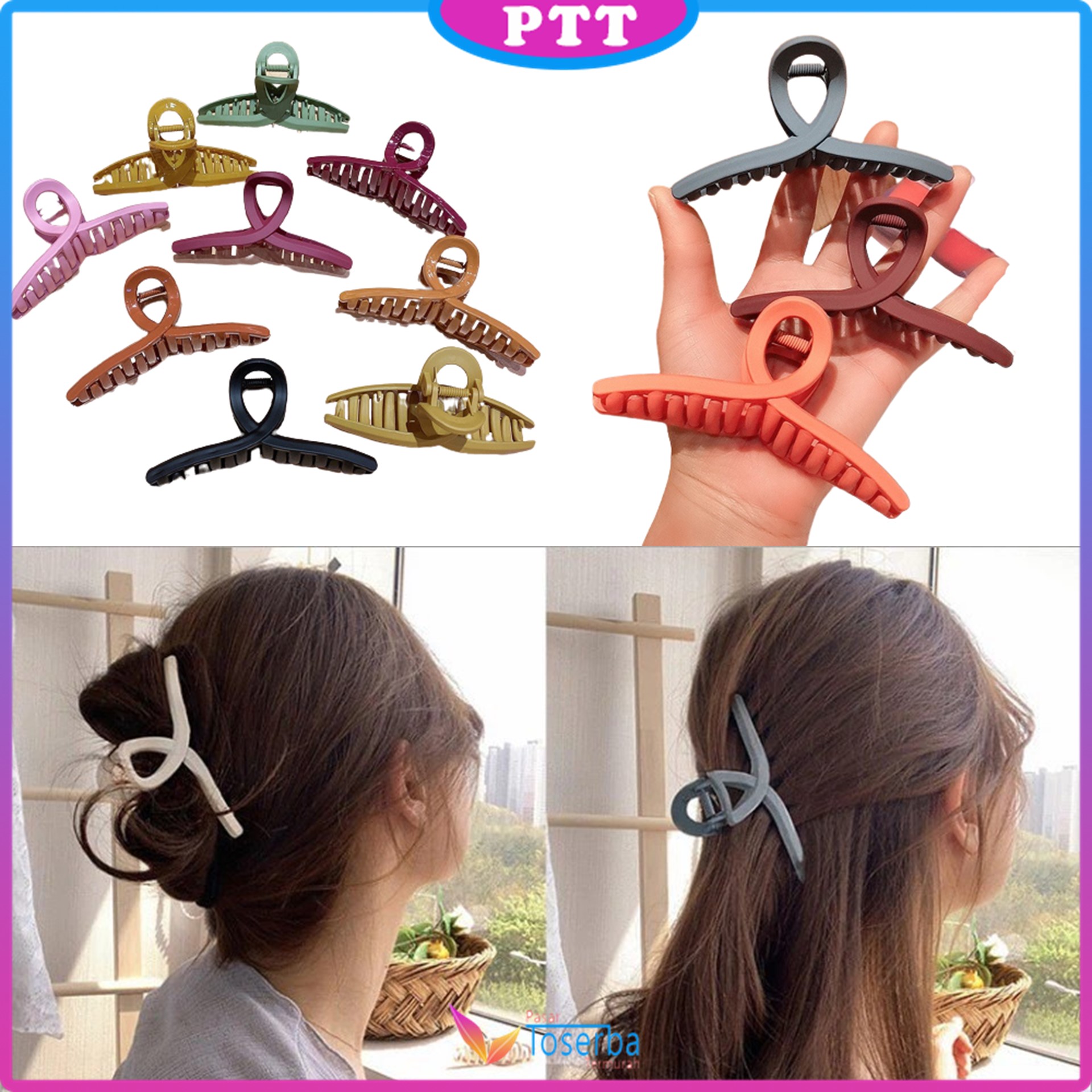 Jual Jedai Jepit Rambut Motif Rantai Hair Claw Clip Women Korea Dewasa ...