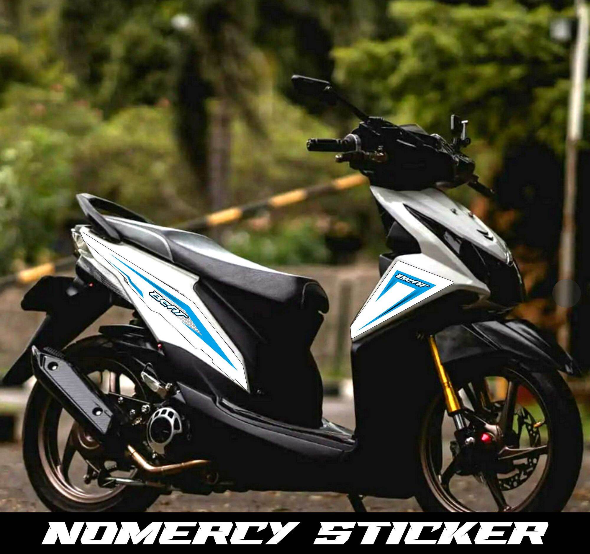 Modifikasi Beat Warna Merah Putih