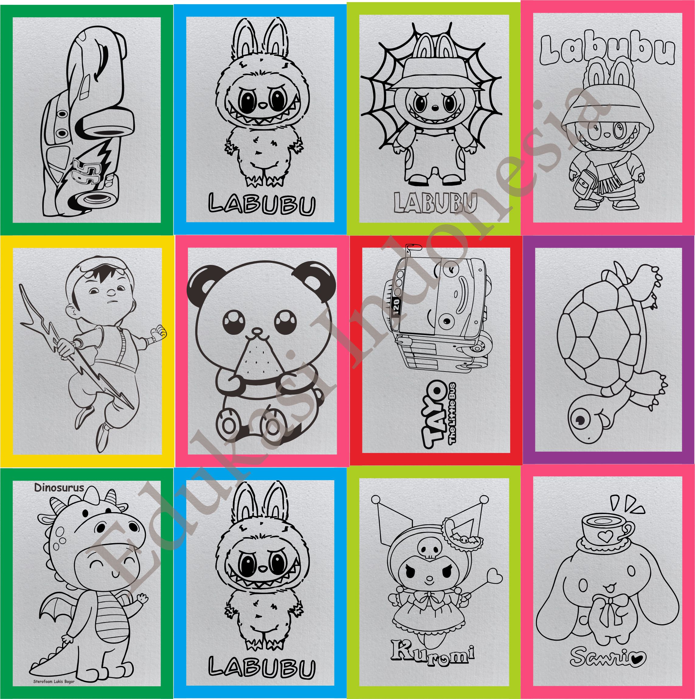 Jual Gambar Mewarnai Labubu Isi Seratus Terbaru - Dec 2024 | Lazada.co.id
