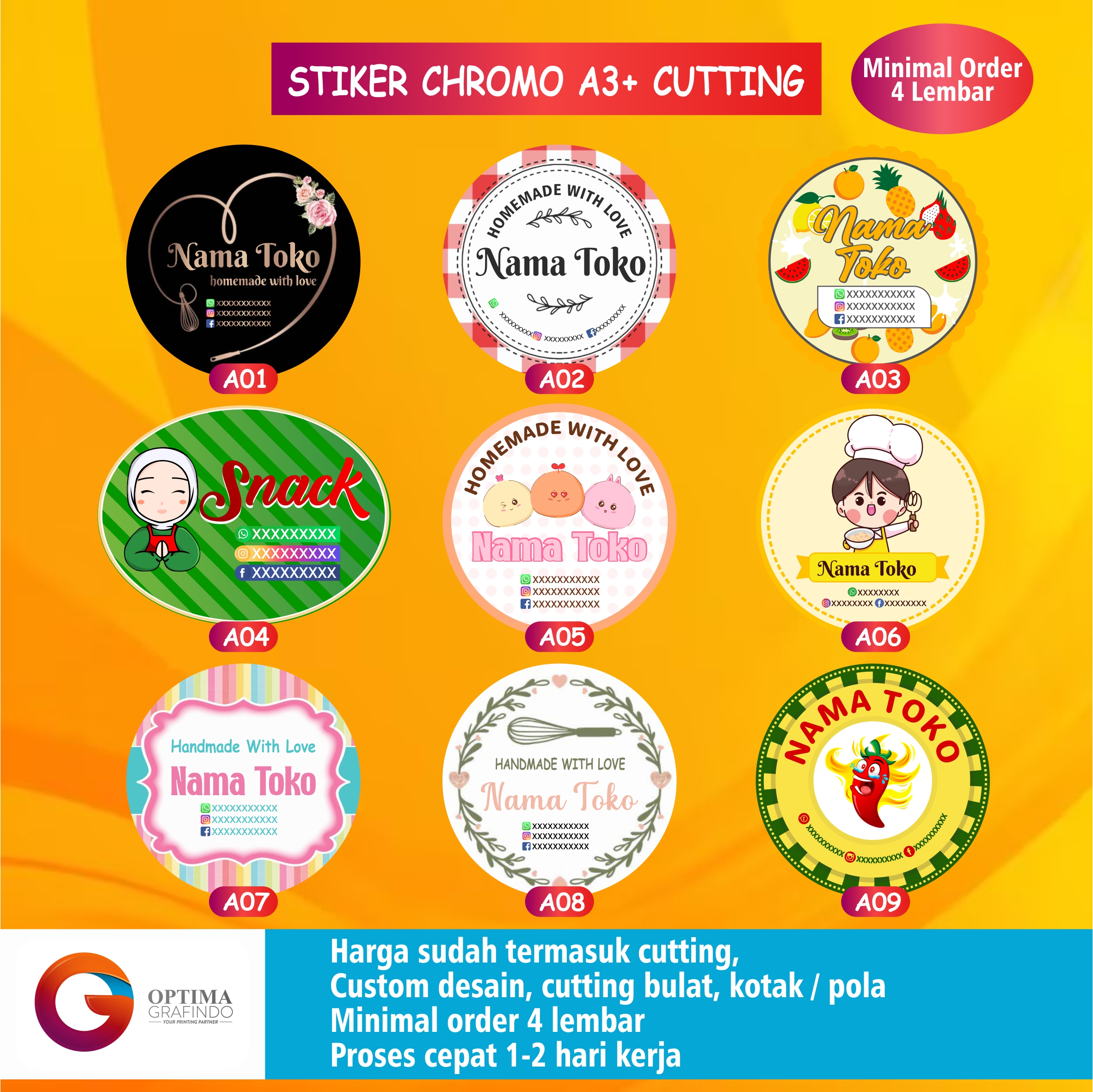 Stiker Label Makanan Desain - Jual Stiker Label Makanan Desain Terbaru ...