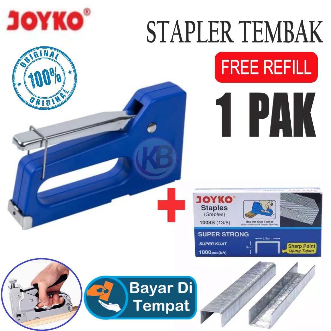 Jual Promo Isi 2 Kotak Isi Staples Tembak Joyko Ukuran 13 8 Cocok Untuk ...