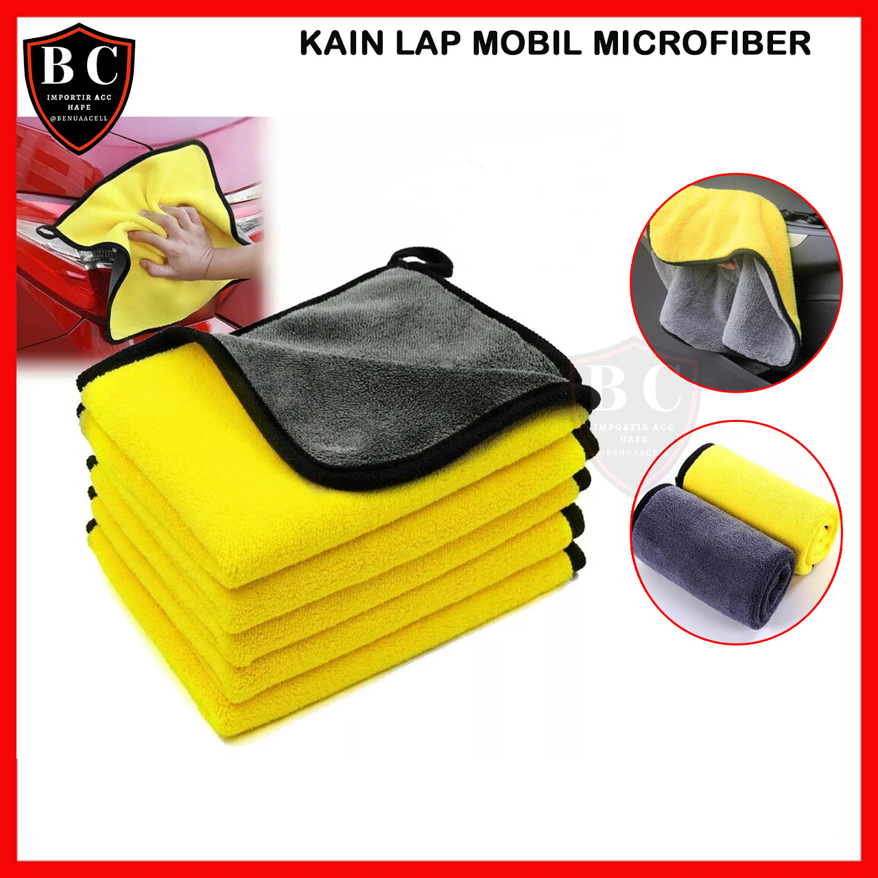 Jual Kain Lap Micro Fiber Berbagai Ukuran Lap Serbaguna Micro Fiber ...