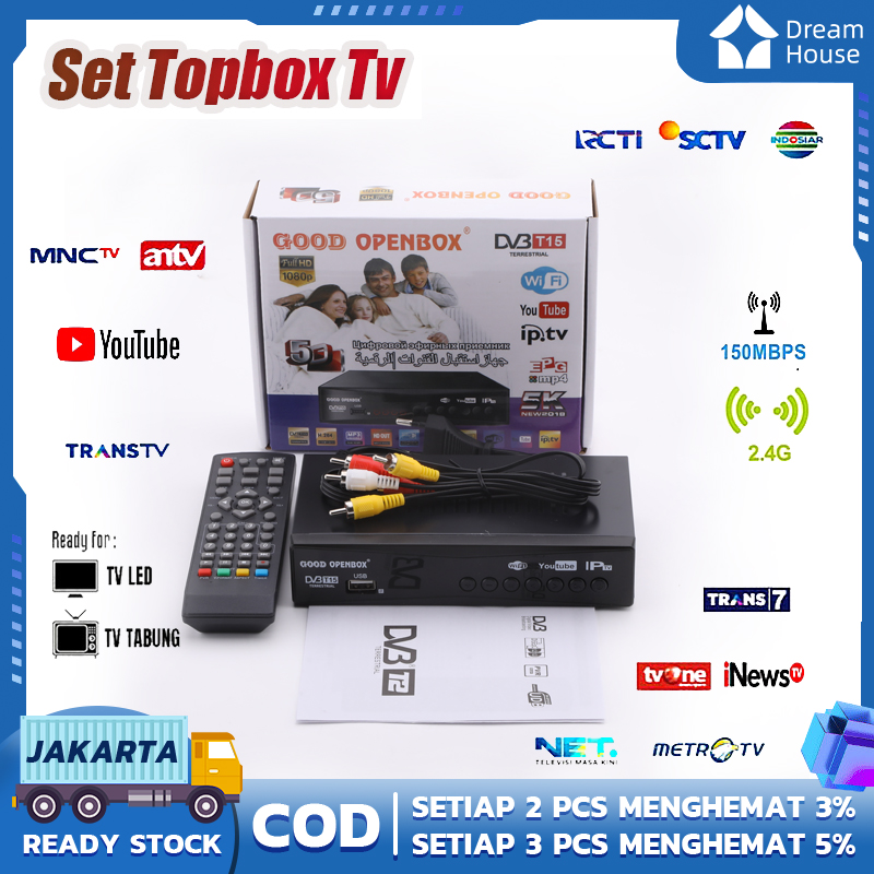 DHT Set Topbox Tv Digital Luby Welhome Advan DVB T2 EWS set box tv ...