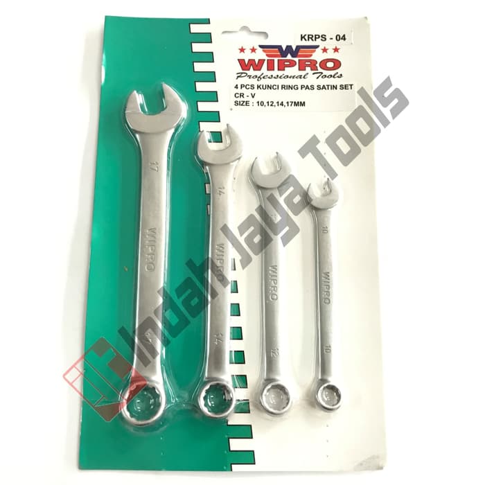 Jual Wipro Kunci Ring Pas Set 4 Pcs 10 12 14 17 Mm Bukan Stanley Tekiro