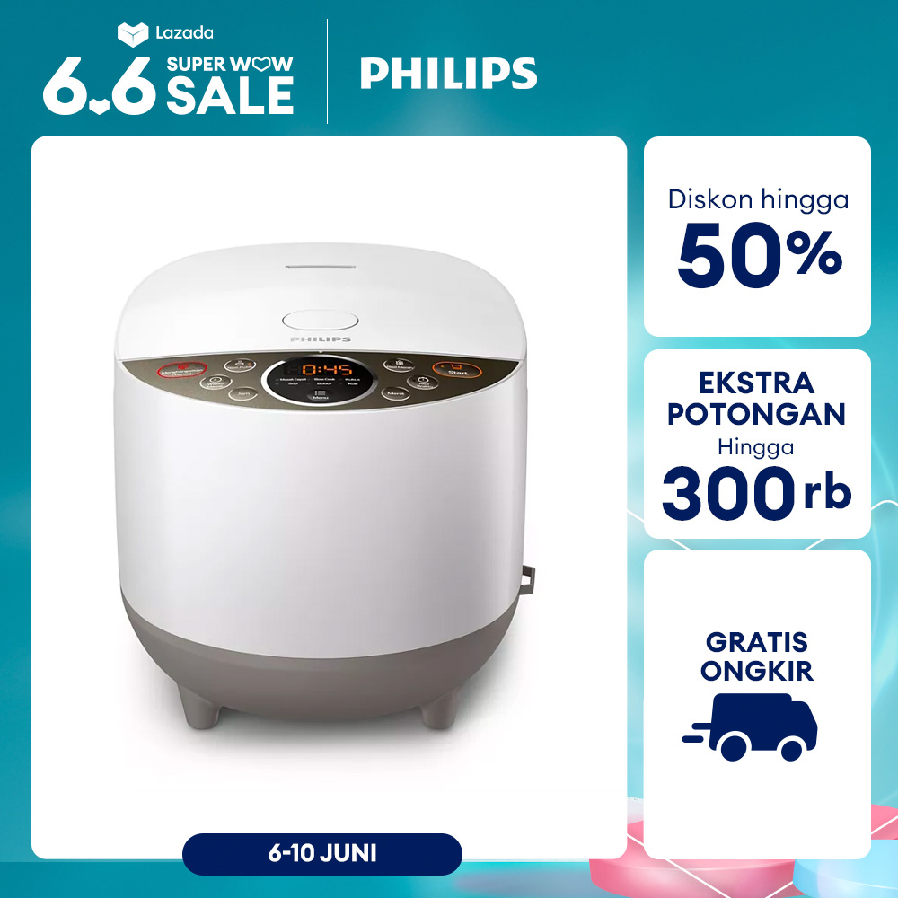Jual Philips 1 8l Digital Rice Cooker Hd4515 29 400watt Penanak Nasi ...