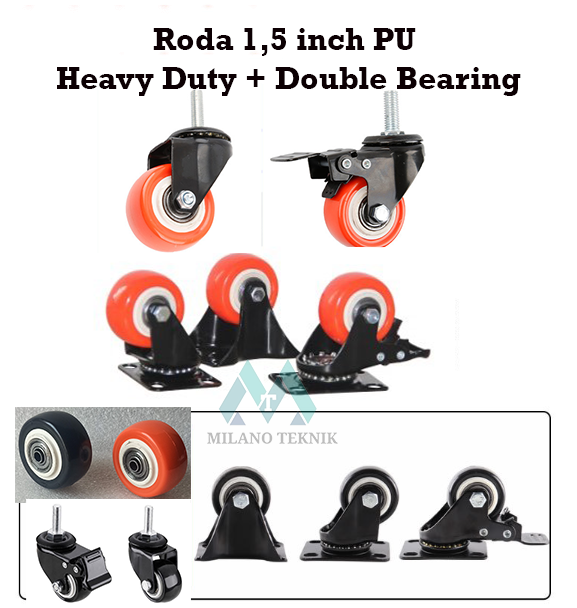 Jual Roda Pu Heavy Duty 3 Inch Terbaru - Jul 2024 | Lazada.co.id