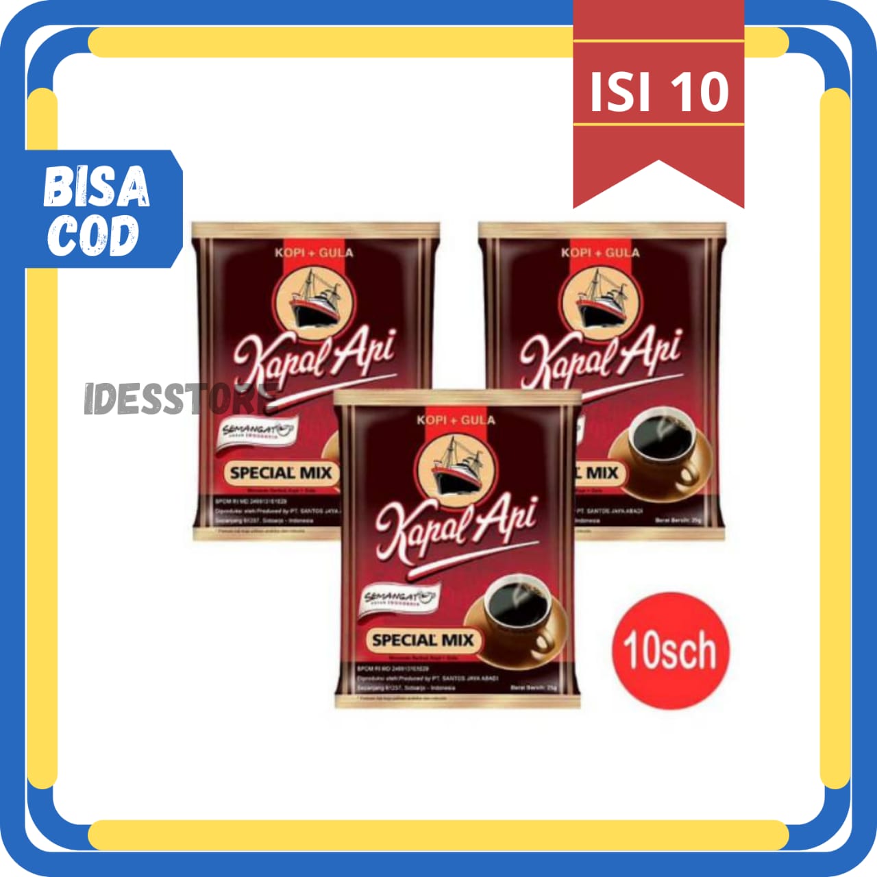 Jual Kapal Api Kopi Mix Gula Aren Special Mix 1 Renceng Isi 10 Pcs Kopi ...