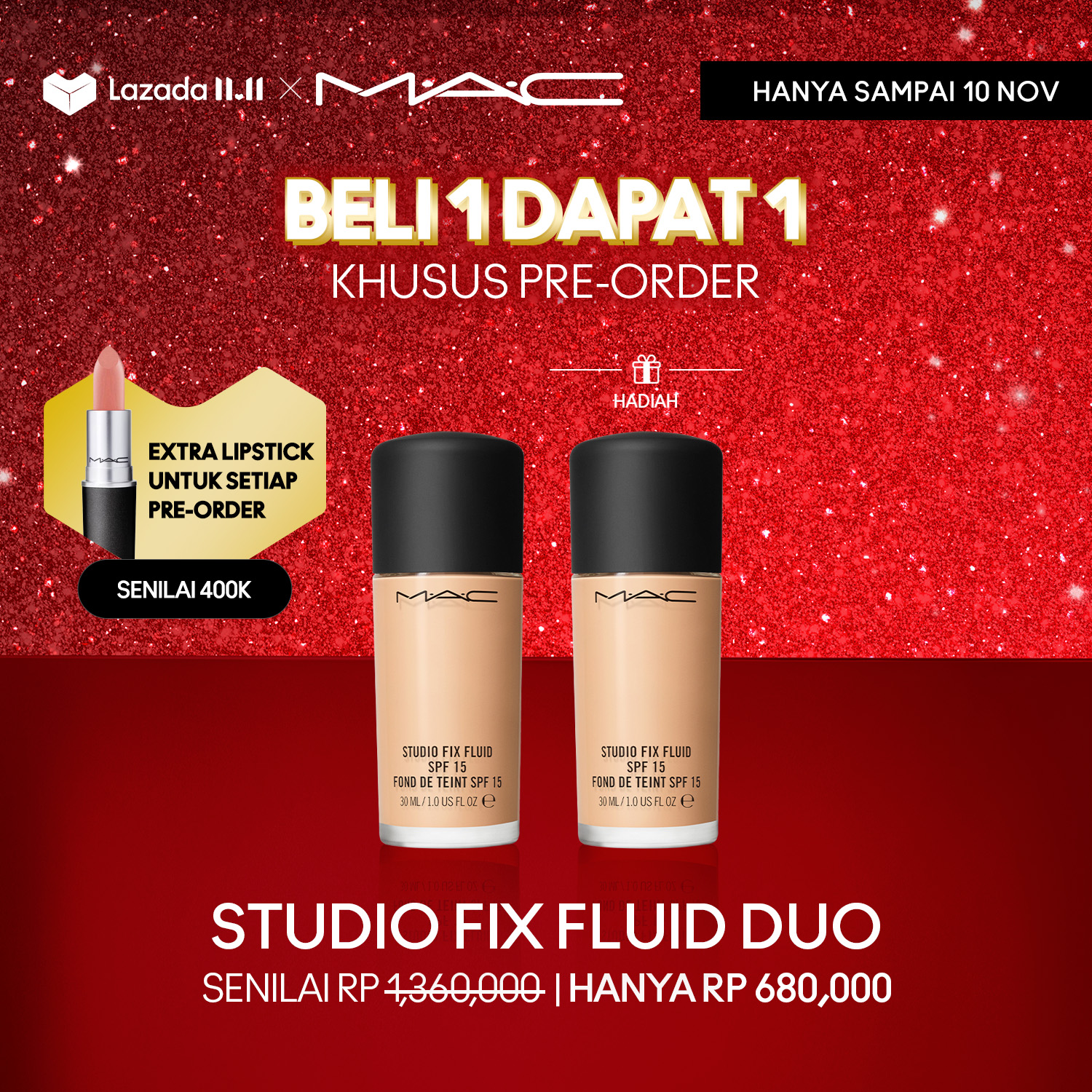 Foundation Mac Harga