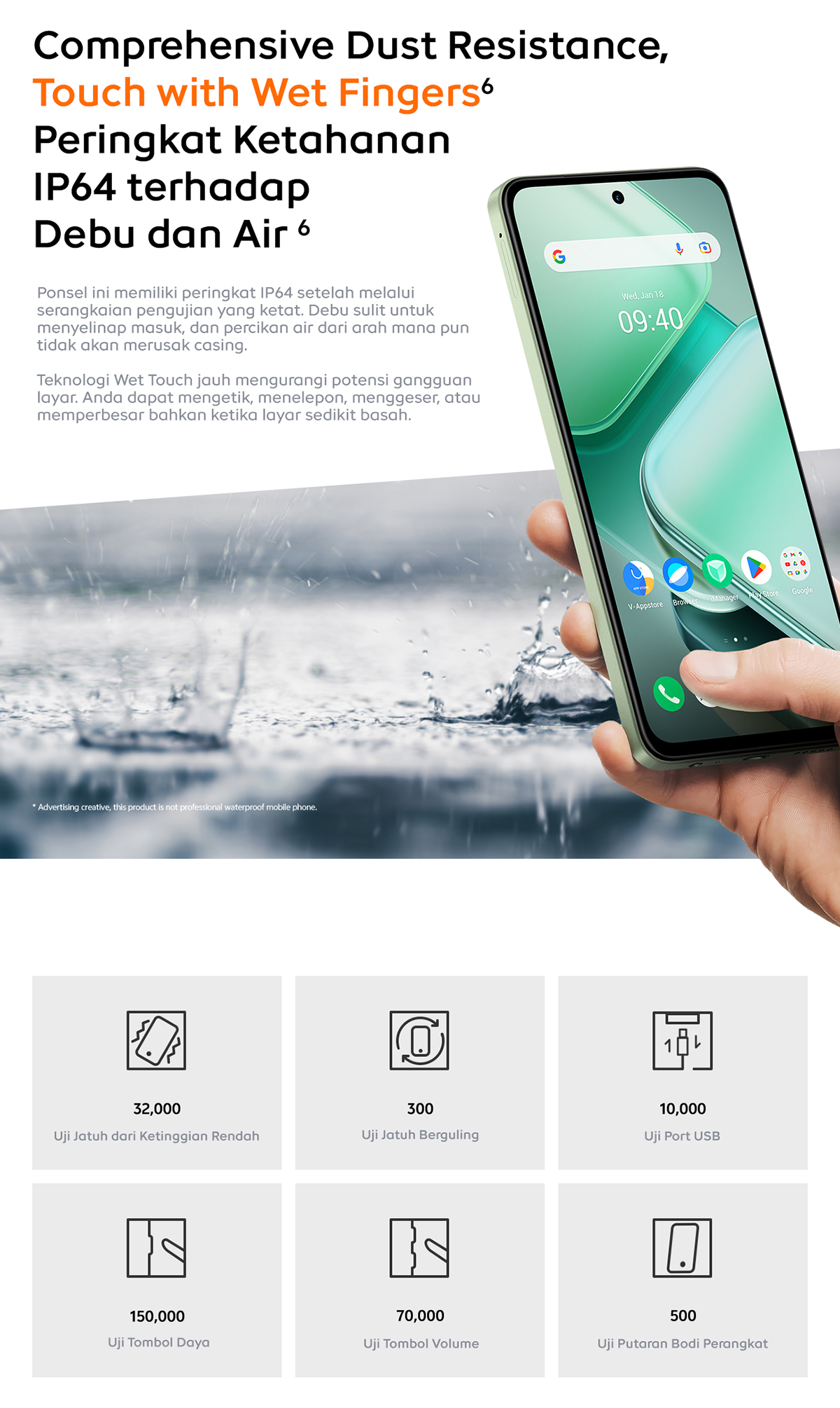 Jual [new] Iqoo Z9x (8/128) Snapdragon 6 Gen 1 4nm (antutu 570,456+), 6000 Mah, 1000 Nits 120hz ...