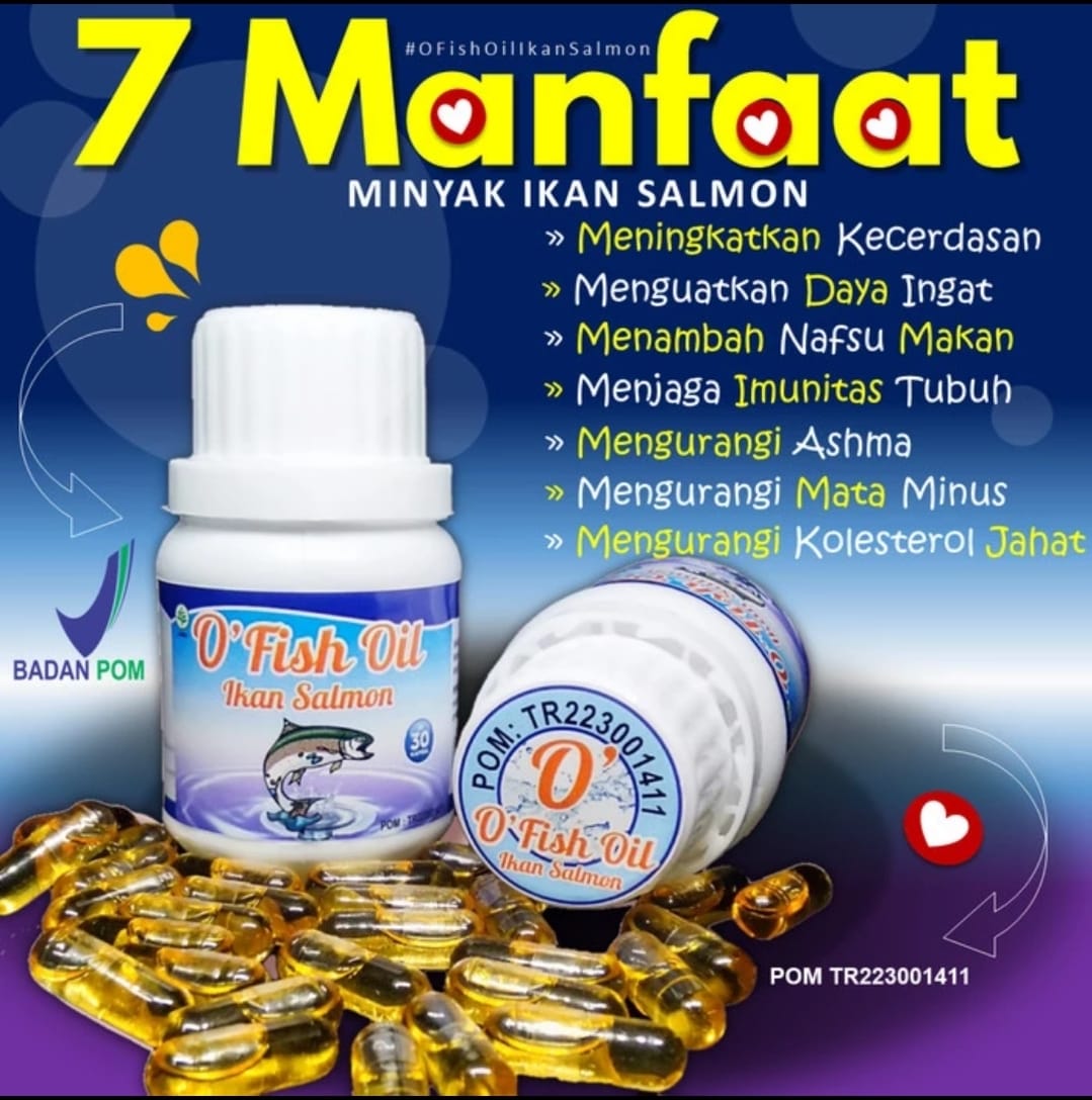 Jual Ofish O Fish O`fish Oil Kapsul Minyak Ikan Salmon Isi 30 Kapsul ...