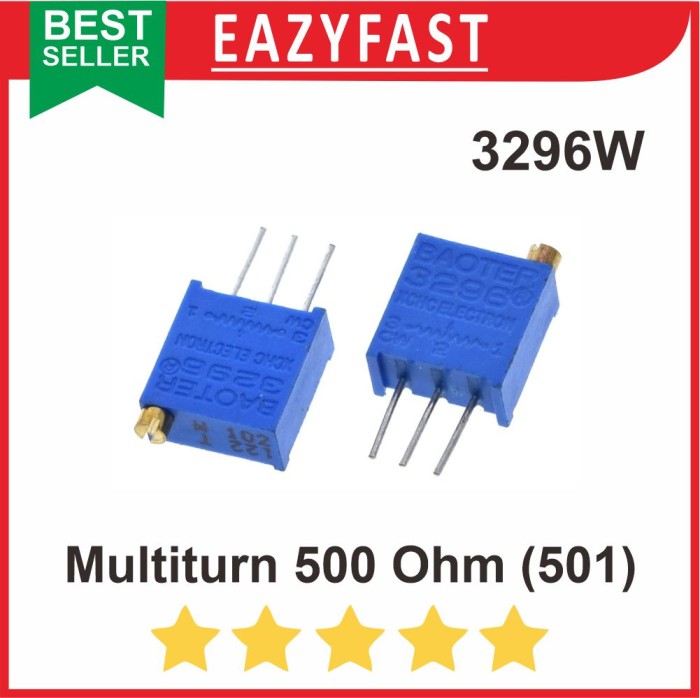 IIVVERR 3006P-202 Precision Trimpot Resistor Variable Multivuelta De 2K ...