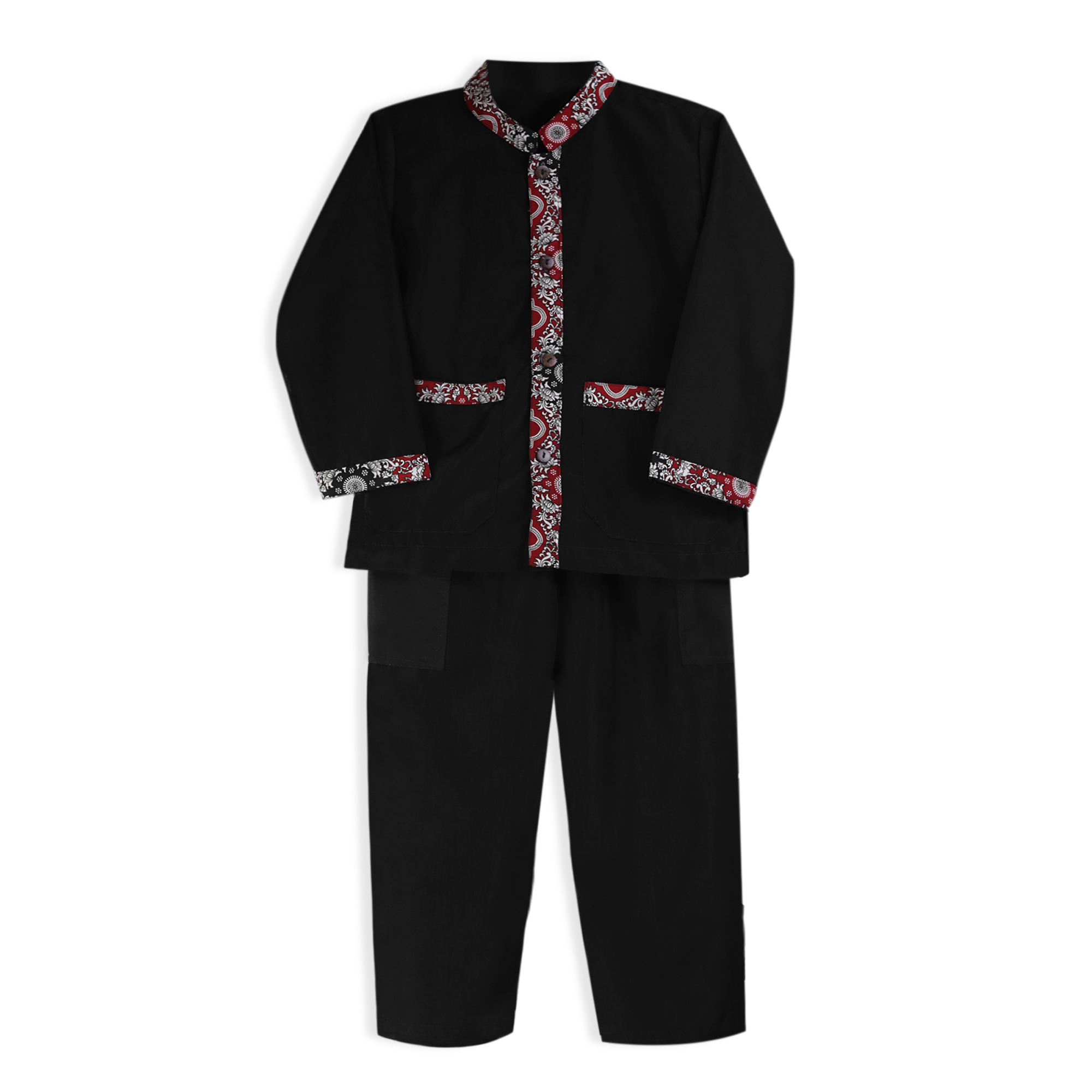 Jual Baju Pangsi Sunda Hitam Batik Nasional Bahan Katun Bsy Super Adem ...