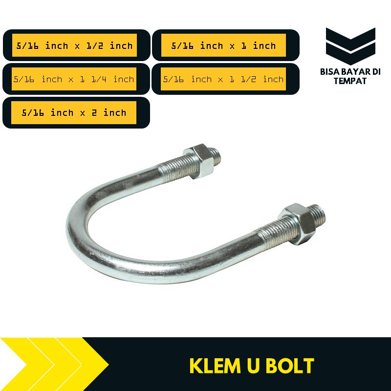 Jual Klem Besi U Diameter 5cm Terbaru - Jan 2025 | Lazada.co.id