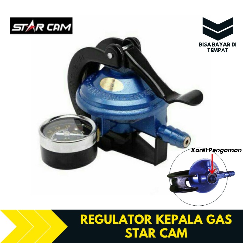 Kepala Regulator Kompor Gas 3Kg / 12Kg Paling Aman Anti Bocor STAR CAM ...