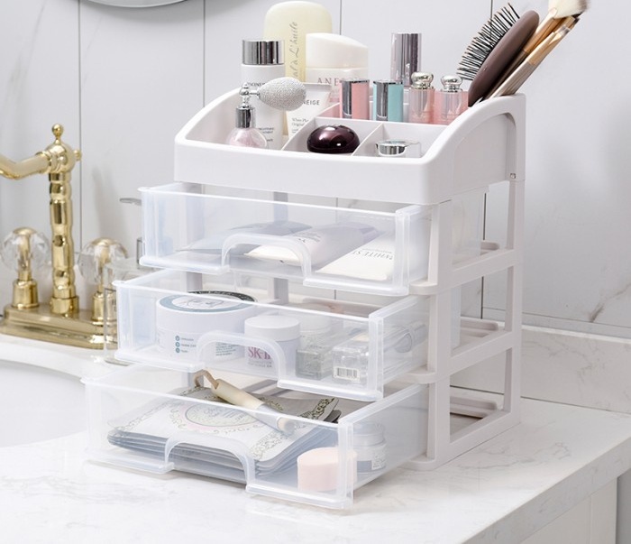 Jual Rak Akrilik Cosmetik 4 Susun Rak Parfum Rak Organizer Serbaguna ...