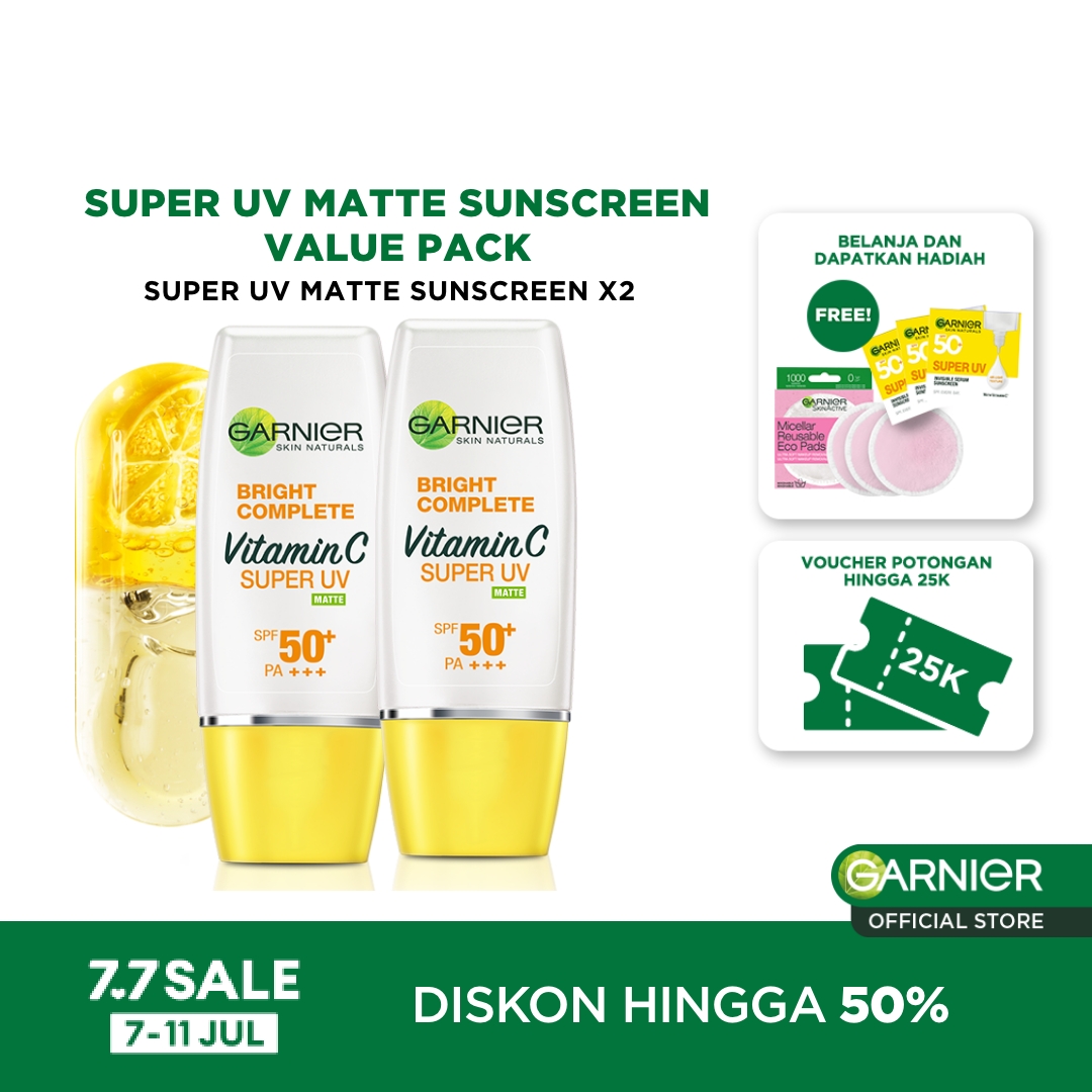 Jual Garnier Super Uv Spf 50 Matte Sachet Terbaru - Jul 2024 | Lazada
