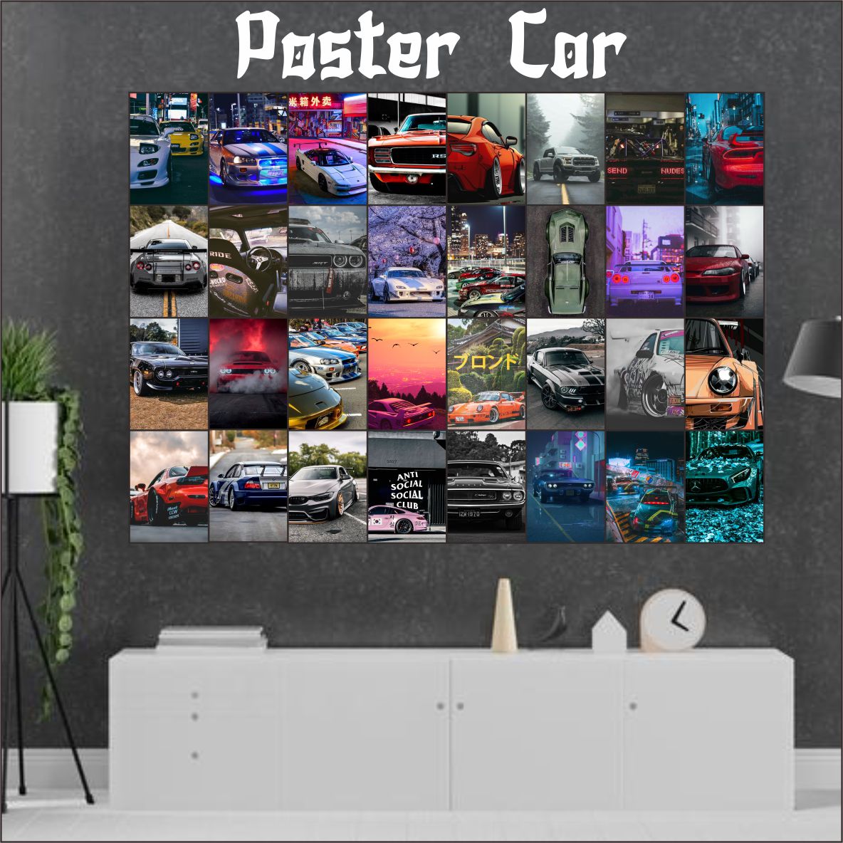 Promo Poster Mobil isi 30 Pcs Gambar Mobil Dekorasi Kamar Aesthetic ...