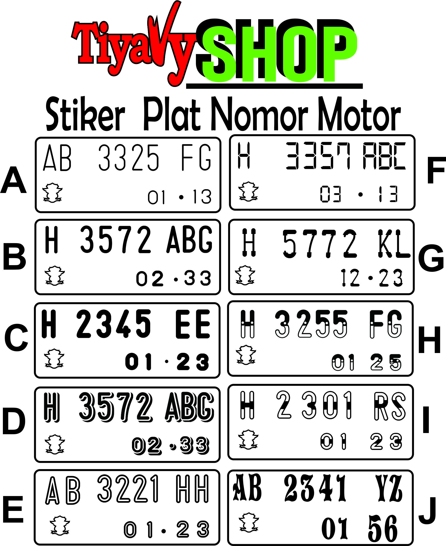 Jual Stiker Plat Nomor Motor Pon Lama Terbaru - Aug 2024 | Lazada.co.id