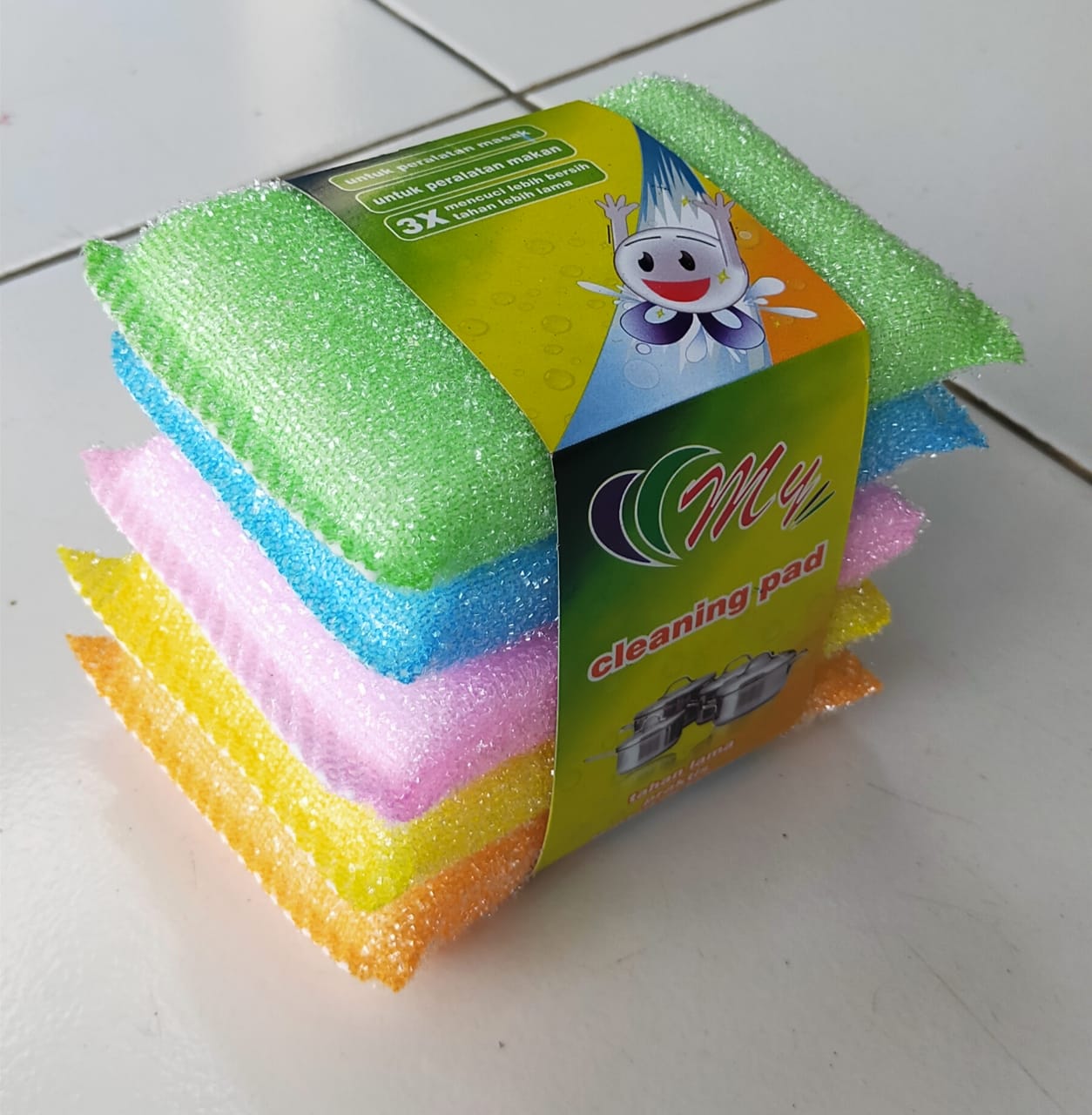 Jual Sponge Cuci Piring 5 Pcs Spon Spons Sabut Spons Serbaguna Cod ...