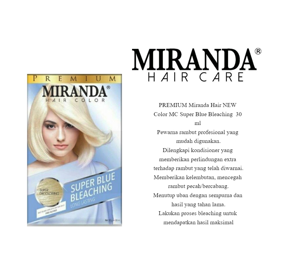 Miranda Premium Hair NEW Color MC Super Blue Bleaching 30 ml / Cat ...